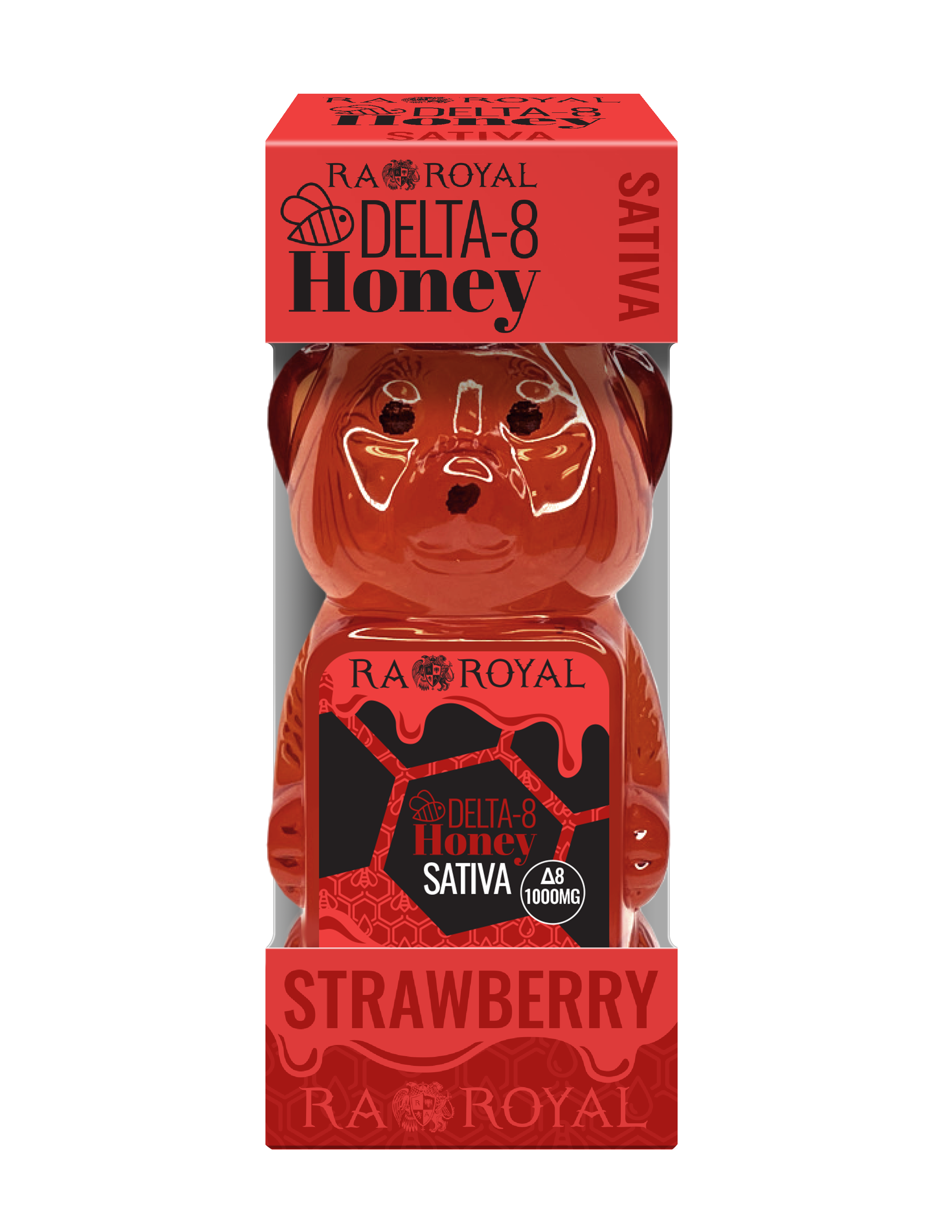 RA Royal Delta 8 Sativa Honey Bear: Strawberry Sweet | RA Royal