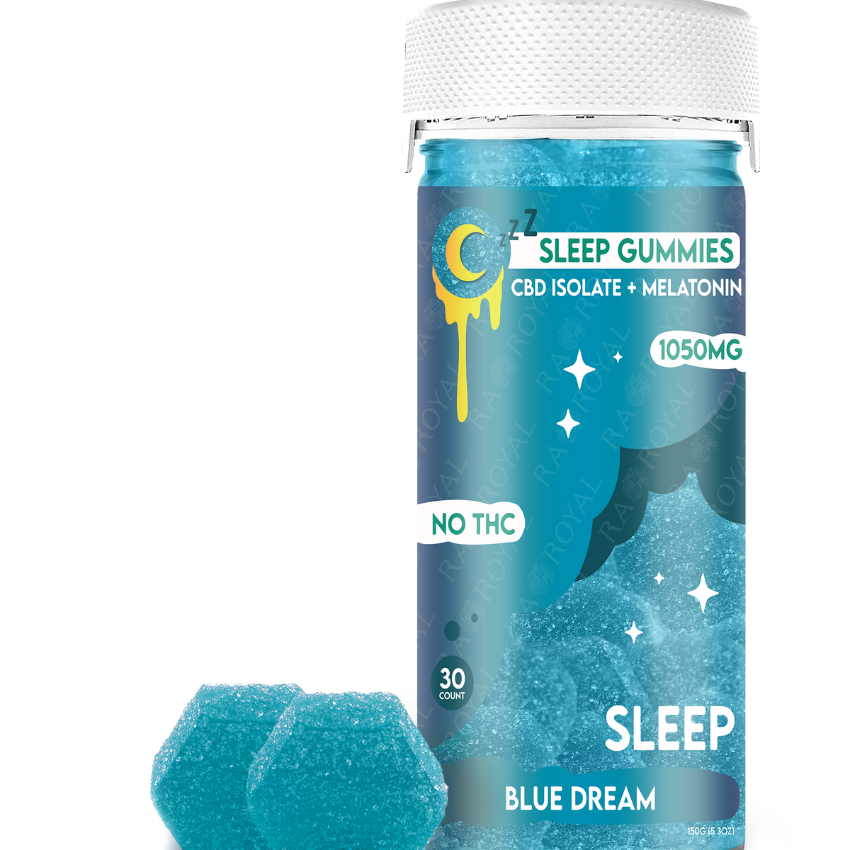 R.A. Royal Blue Dream Sleep Gummies | 30CT CBD Isolate + Melatonin – RA ...