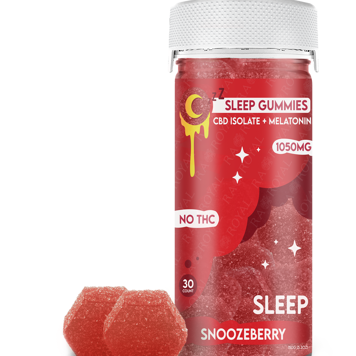 R.A. Royal Snoozeberry Sleep Gummies | 30CT CBD Isolate + Melatonin ...