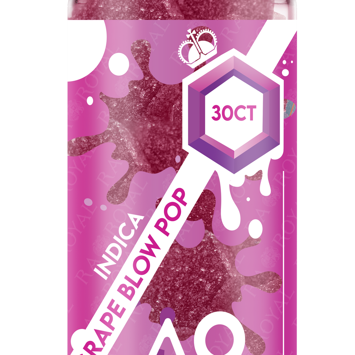 Delta 9 1,050MG 30CT Gummy: Grape Blow Pop (Indica) – RA Royal