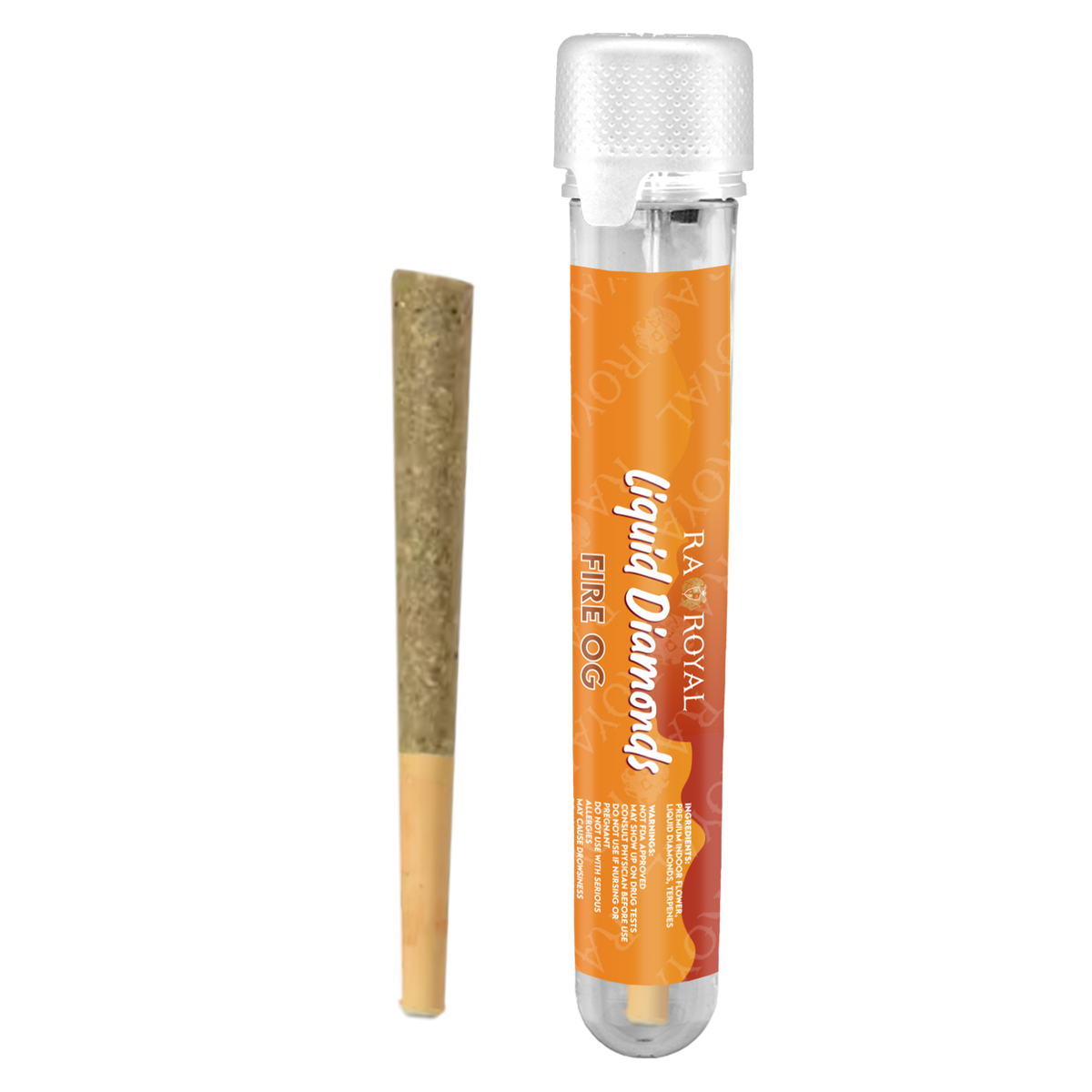 RA Royal Liquid Diamond 2G THC Preroll: Fire OG (Sativa) – Premium ...