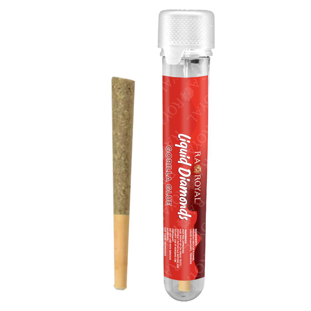 RA Royal Liquid Diamond 2G THC Preroll: Gorilla Glue (Sativa ...