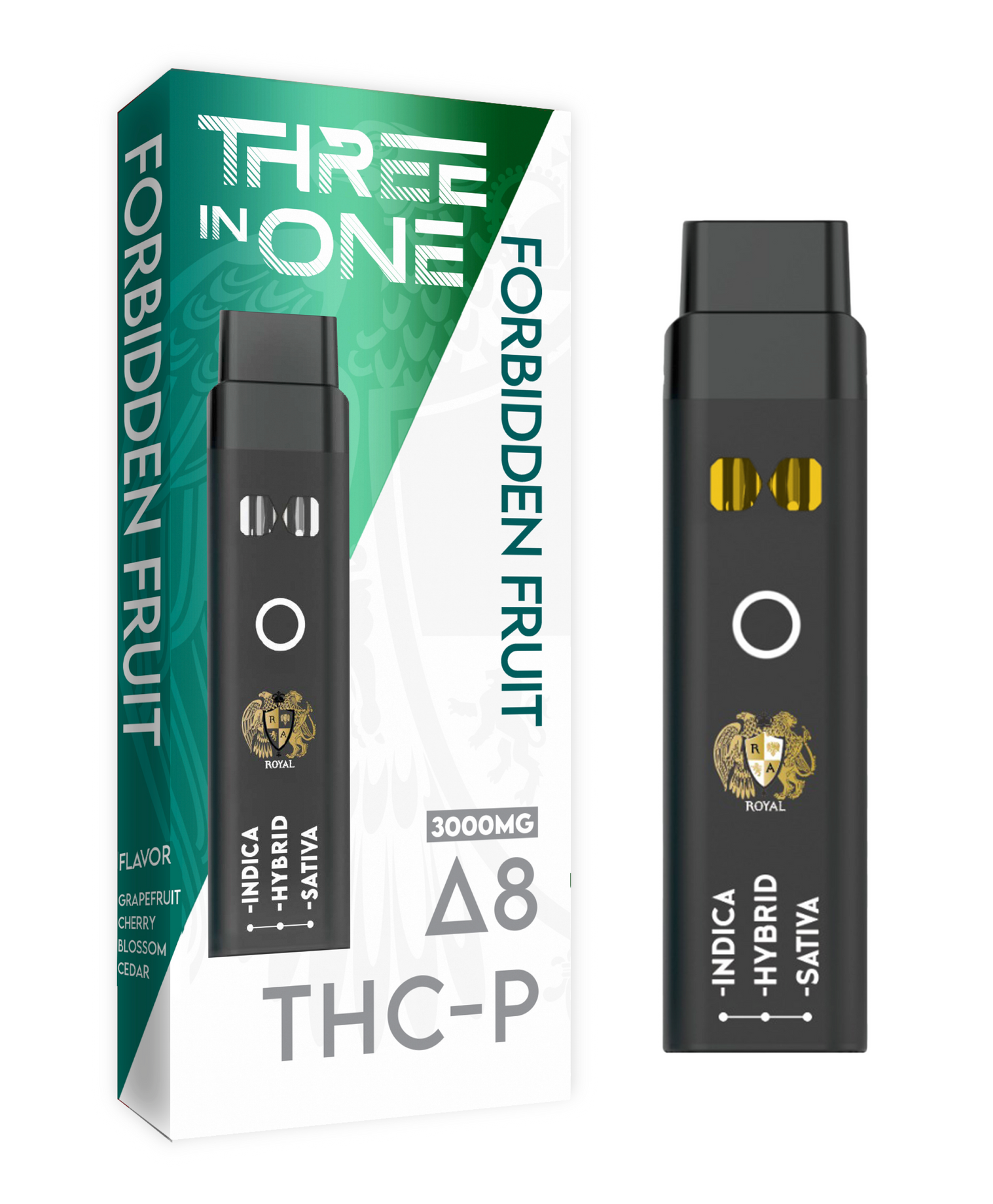 Delta 8 + THC-P Three-In-One Disposable Vape: Forbidden Fruit (3000MG ...