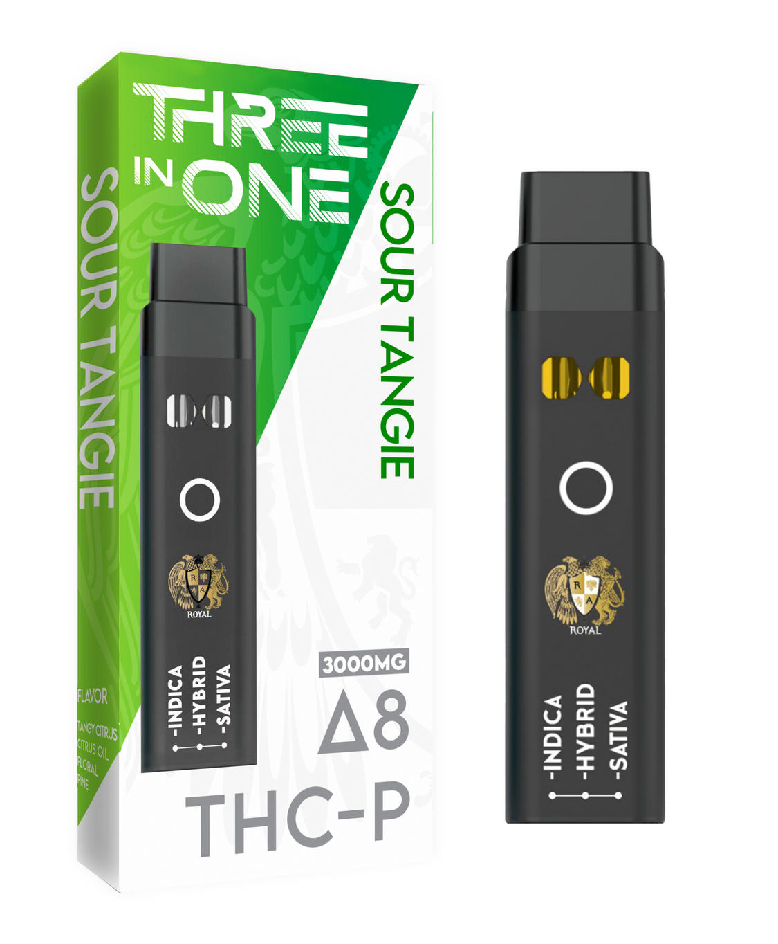 Delta 8 + THC-P Three-In-One Disposable Vape: Sour Tangie (3000MG) – RA ...